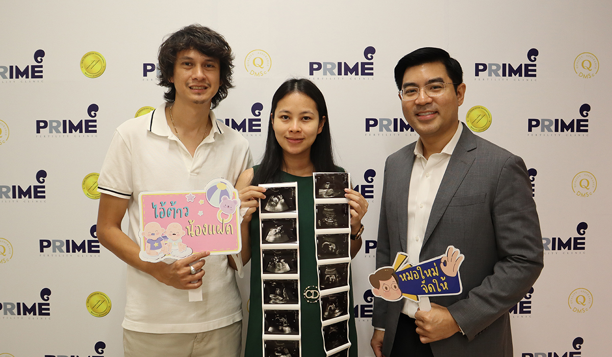 Khun Napattaramon (36 yrs.) and husband - Prime Fertility Center